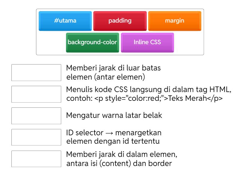 CSS - COCOKKAN PASANGAN - Match up