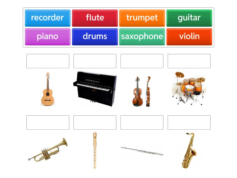 Musical instruments - Match up