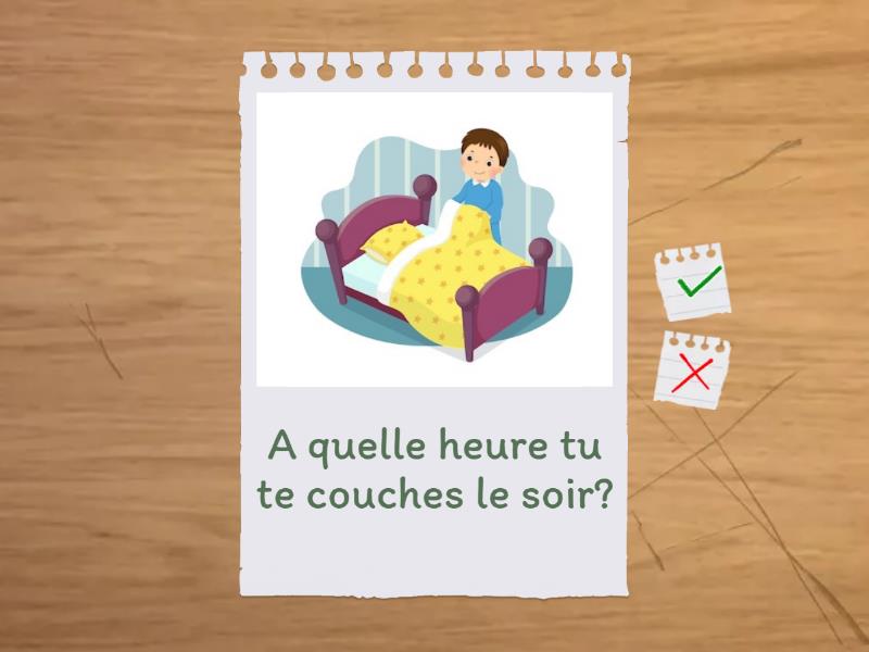 La routine quotidienne - practising using reflexive verbs - Flash cards