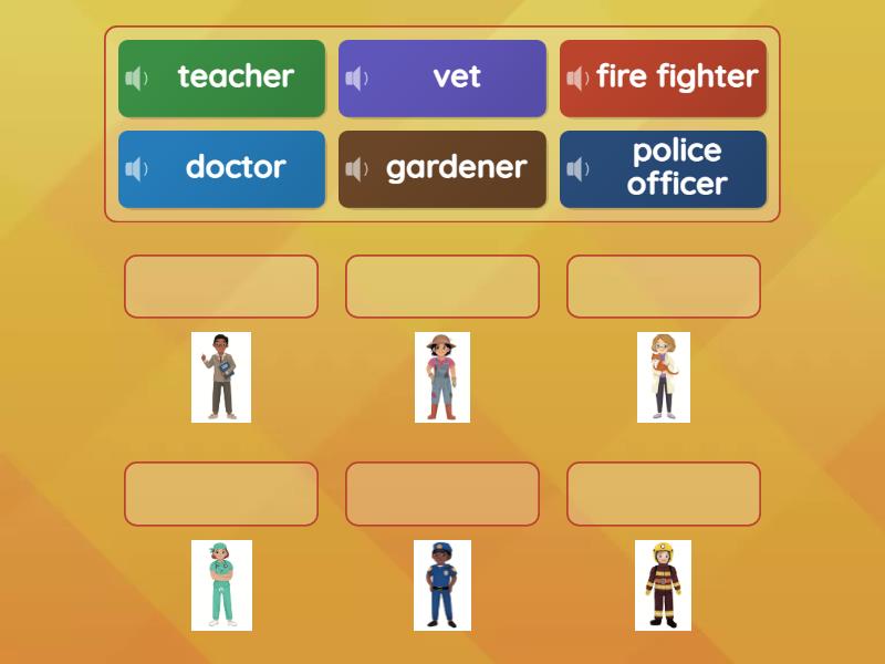Super Minds Starter Unit 7 Jobs. Vocabulary p. 70 - Match up