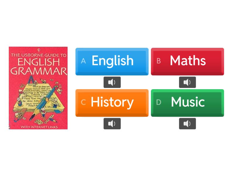 School Subjects - Quiz