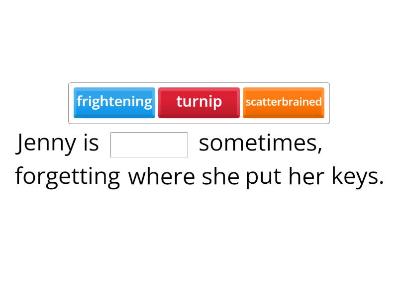 Duffy's Jacket - Vocabulary in Context - Completar la frase