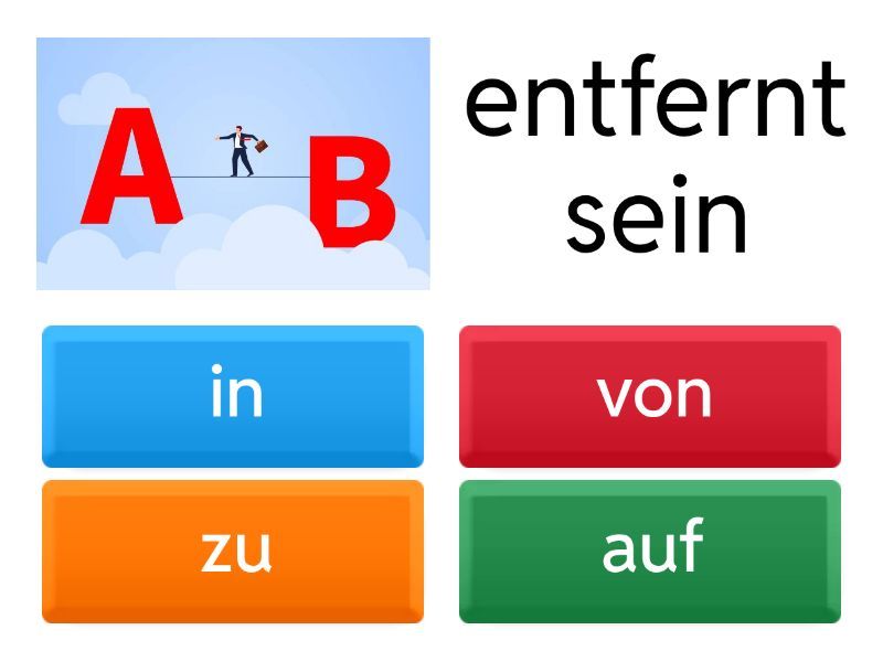 Adjektive + Präposition - Quiz