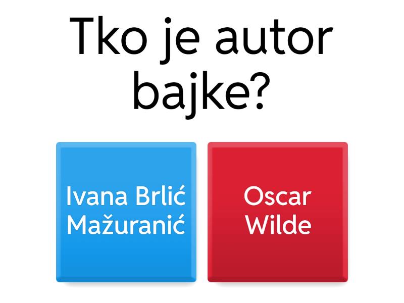 Sretni kraljević kviz lektira - Quiz