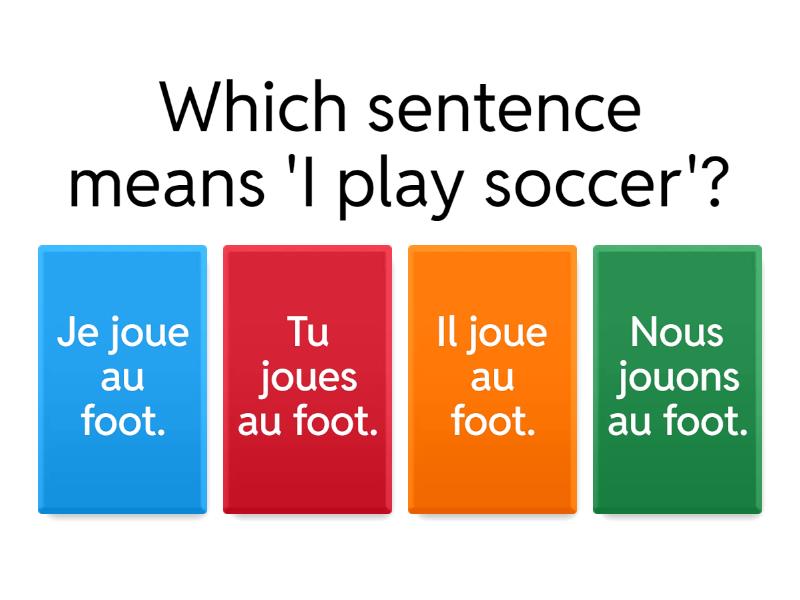 Basic French Sentences - Quiz