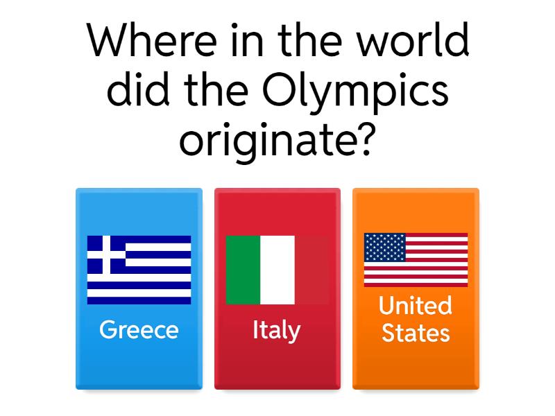 : The Olympic games - Quiz
