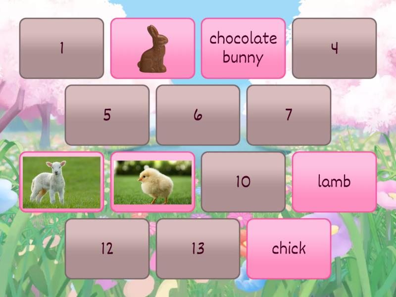 EASTER VOCABULARY!! - Matching pairs