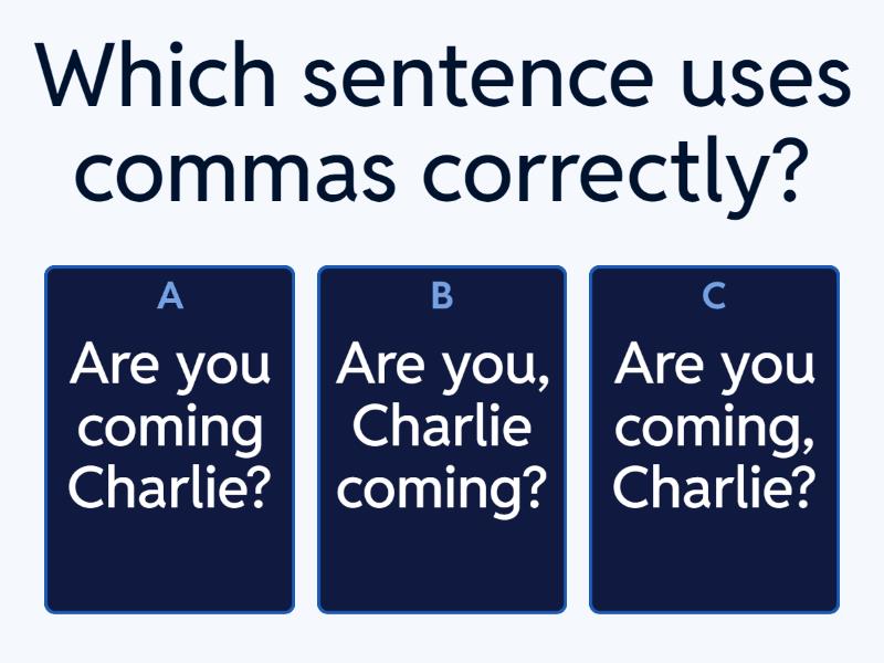 Commas - Quiz