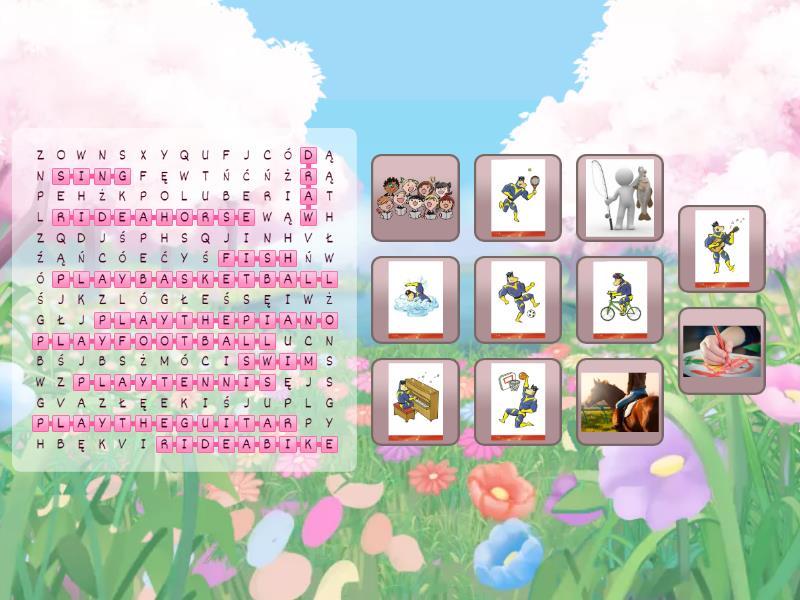 Kid's box 1. Unit 9 - Wordsearch