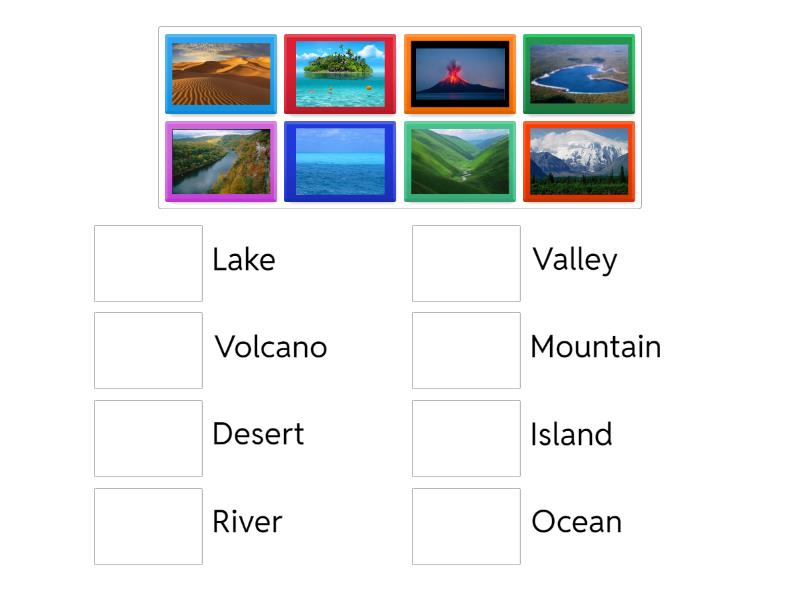 Landforms - Match up