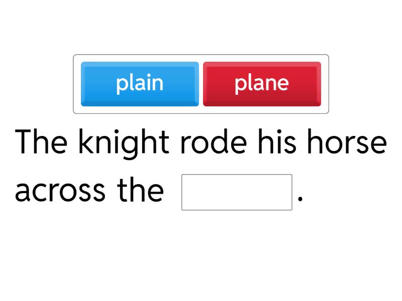 Class 39: Homophones - Complete the sentence