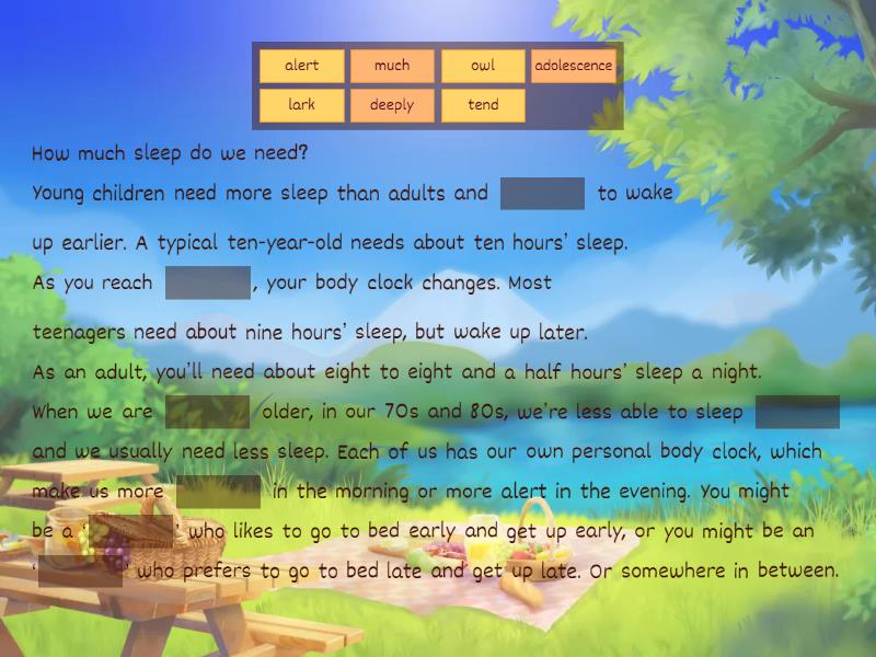 solutions intermediate 3f reading - Complete the sentence