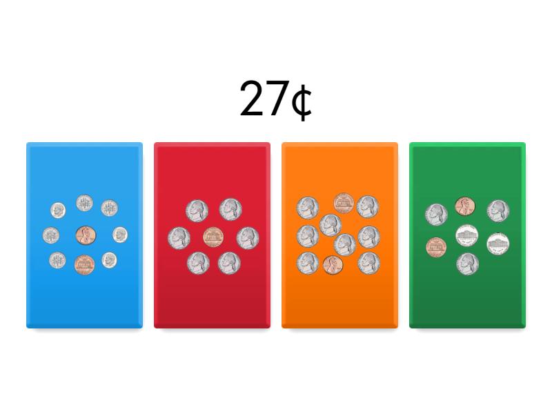 Counting Coins: penny-dime & penny-nickel - Quiz