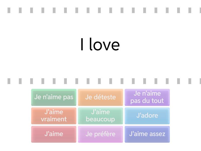 Les opinions - Find the match