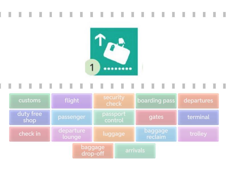 3A - Airport Vocabulary hw - Find the match