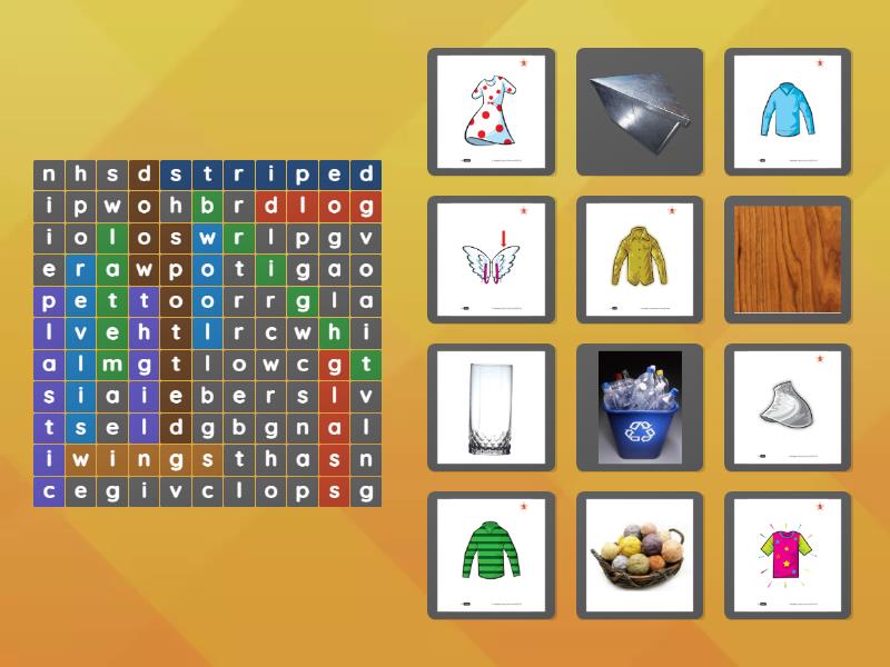 PU3 U5 Voc1 - Wordsearch