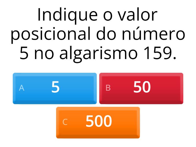 Valor posicional - Викторина