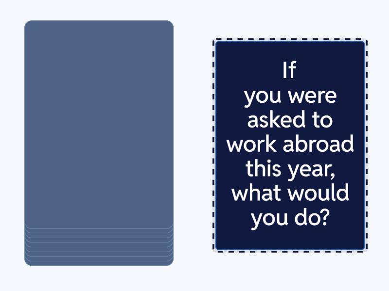 Second/First Conditional - Speaking cards