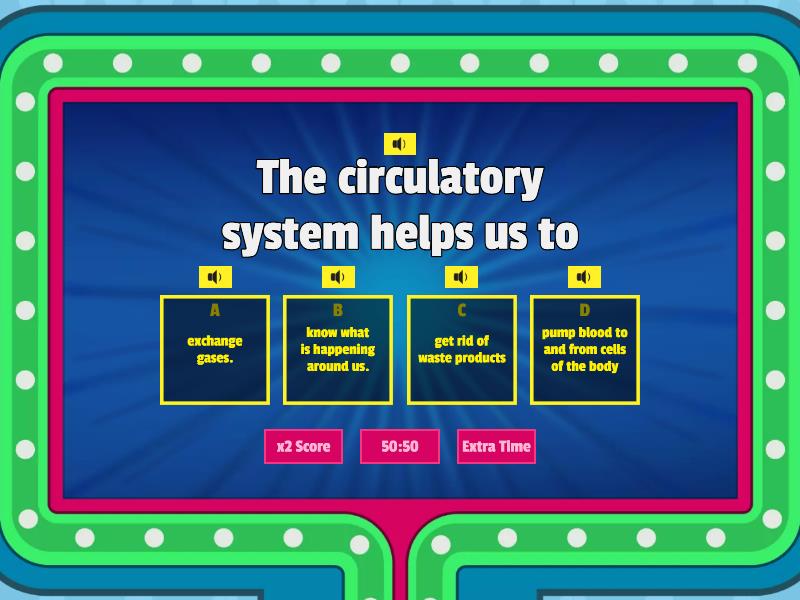 Circulatory system game show - Gameshow quiz