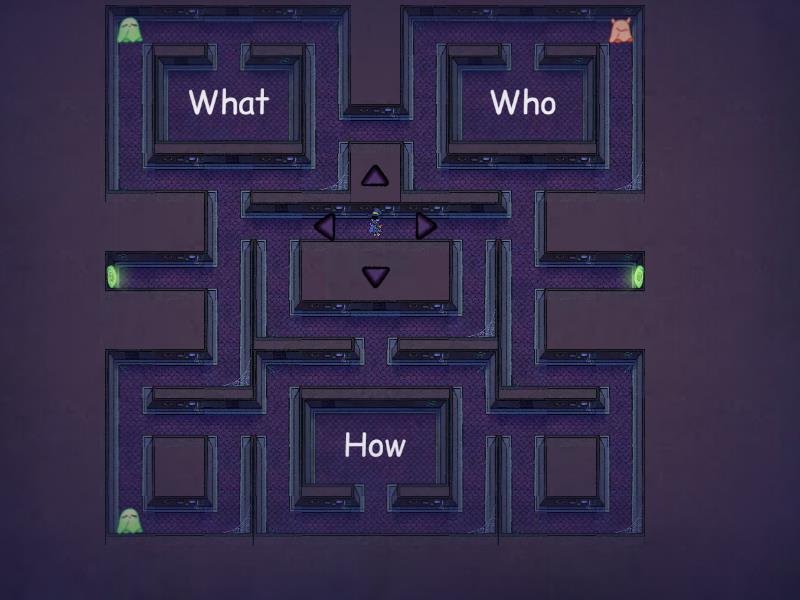 Wh question words - Maze chase