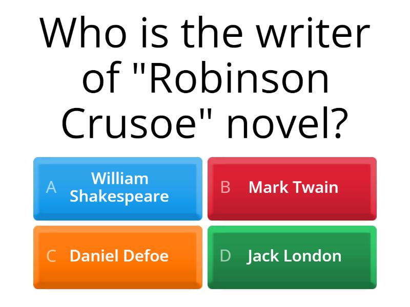 ROBINSON CRUSOE - Quiz