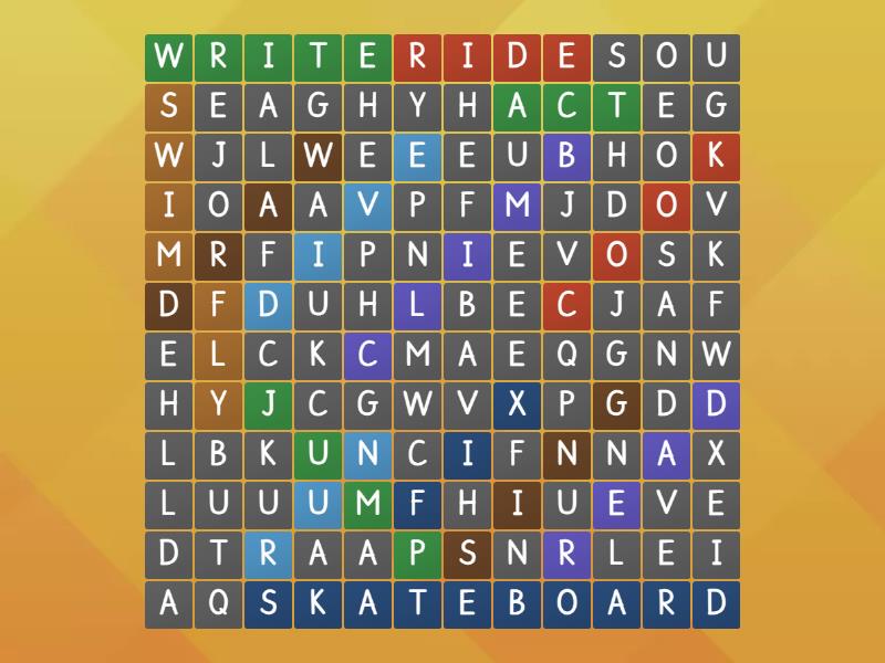 Go getter 1 Unit 5 - Wordsearch