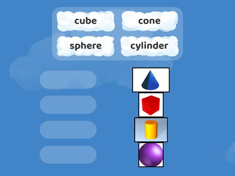 3d shapes - Match up