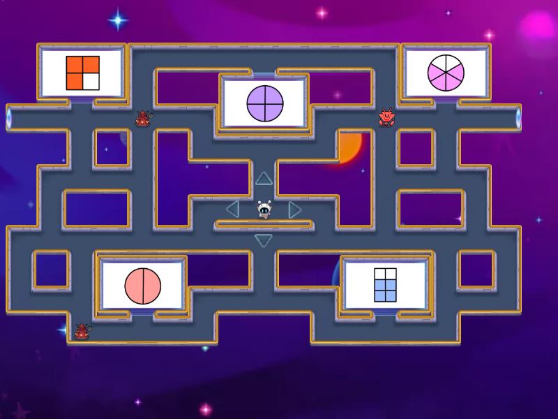Laberinto de Fracciones - Maze chase
