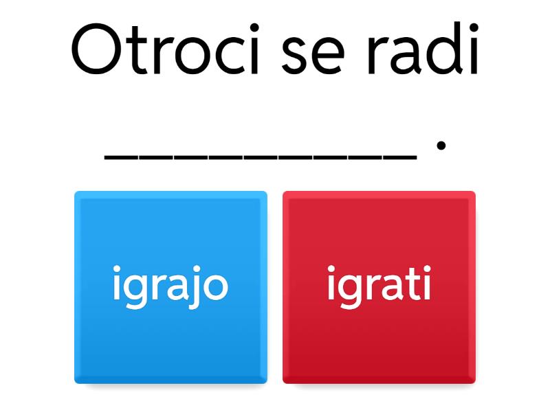 Rad / rada / radi / rade - Quiz