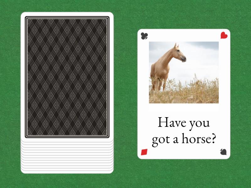 Have you got ...? - Speaking cards