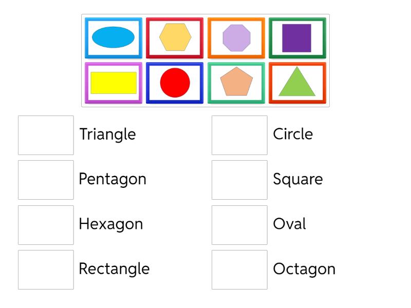 2D shapes - Match up