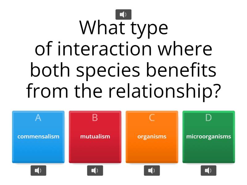 Interaction Among Living Things - Quiz