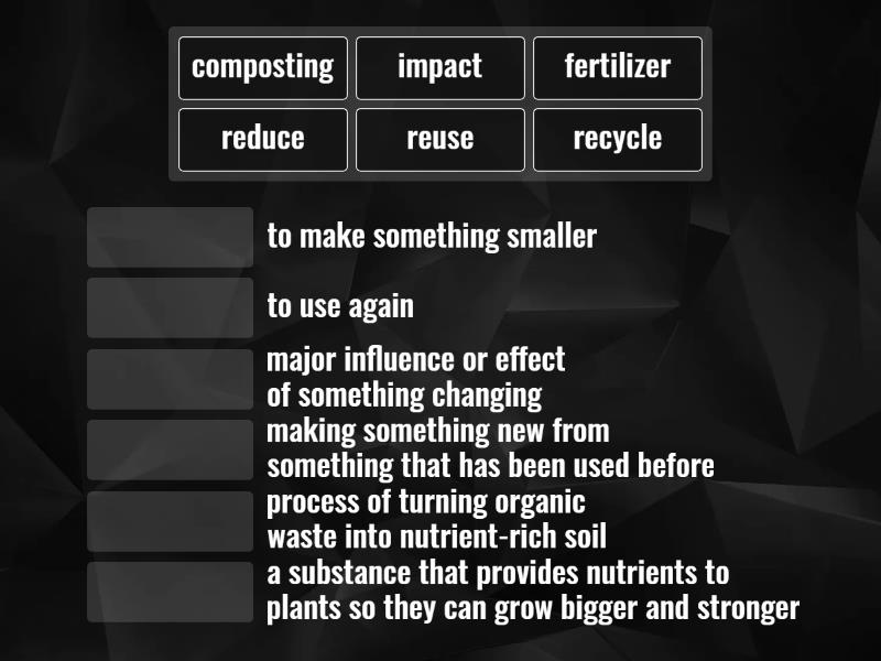 Environmental Impacts - Match up