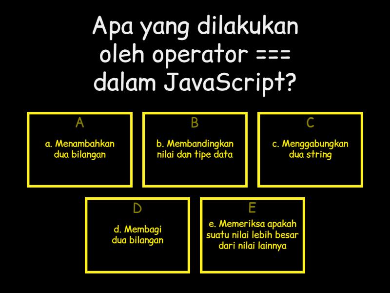 PRE-TEST JAVASCRIPT - Quiz