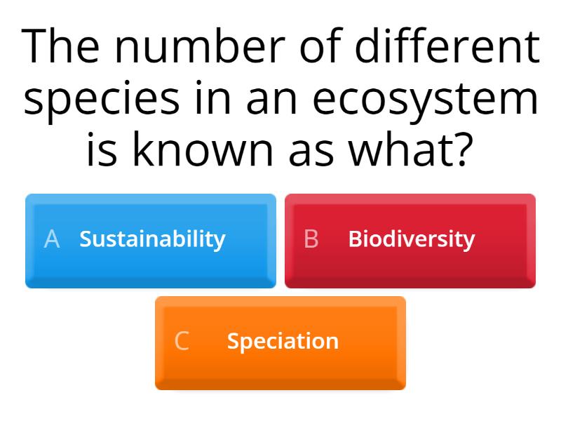 Biodiversity - Quiz