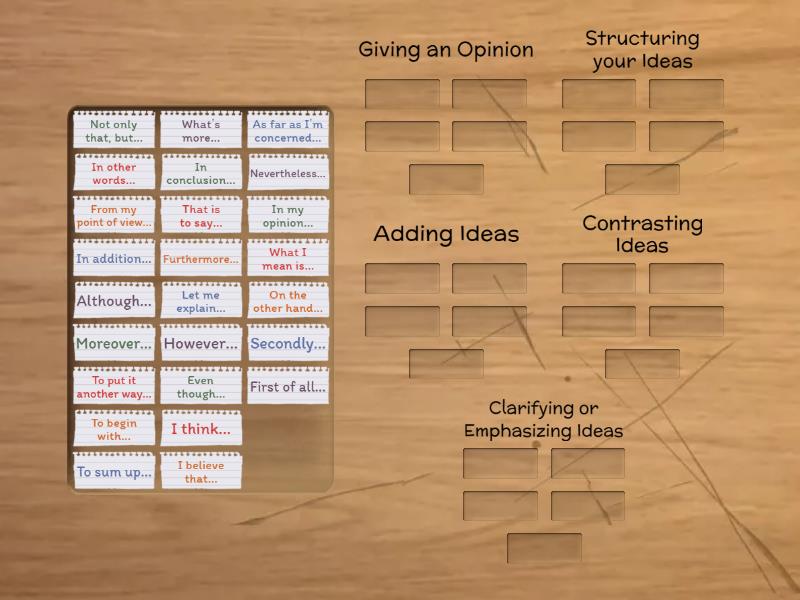 Useful Language - Group sort