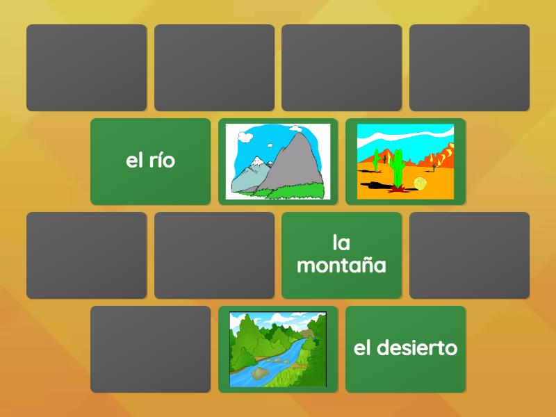 Landforms - Matching pairs