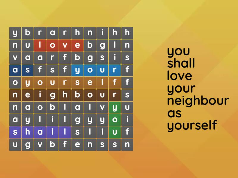 Bible verse - Wordsearch