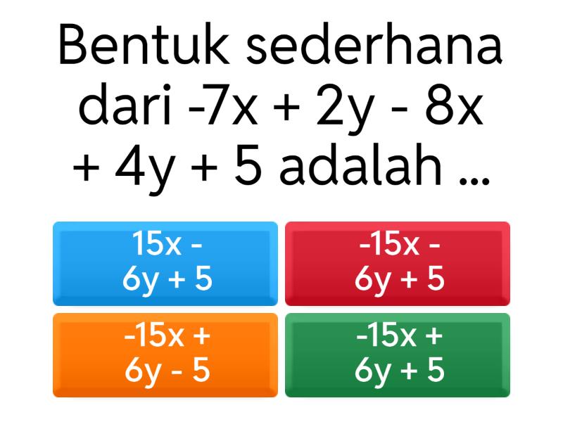 ALJABAR 1 - Quiz