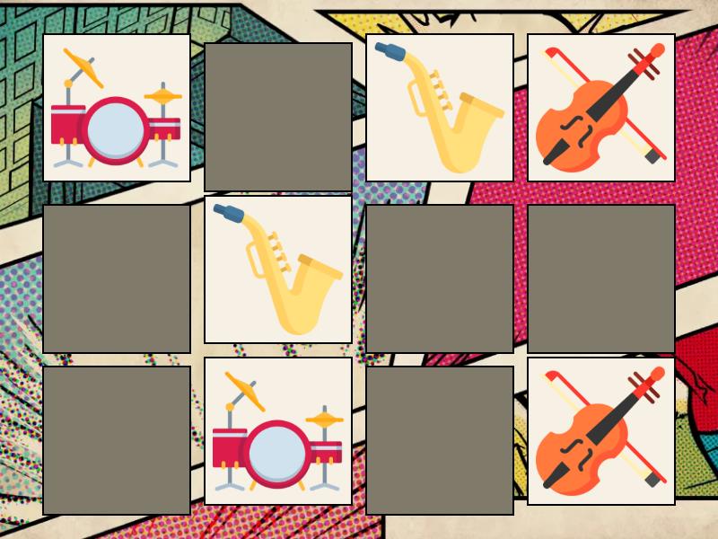 I am the music man - memory - Matching pairs