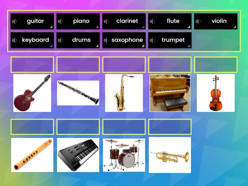 Musical instruments - Match up