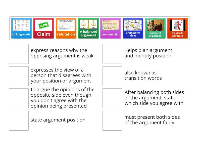 Balanced Argument - Match up