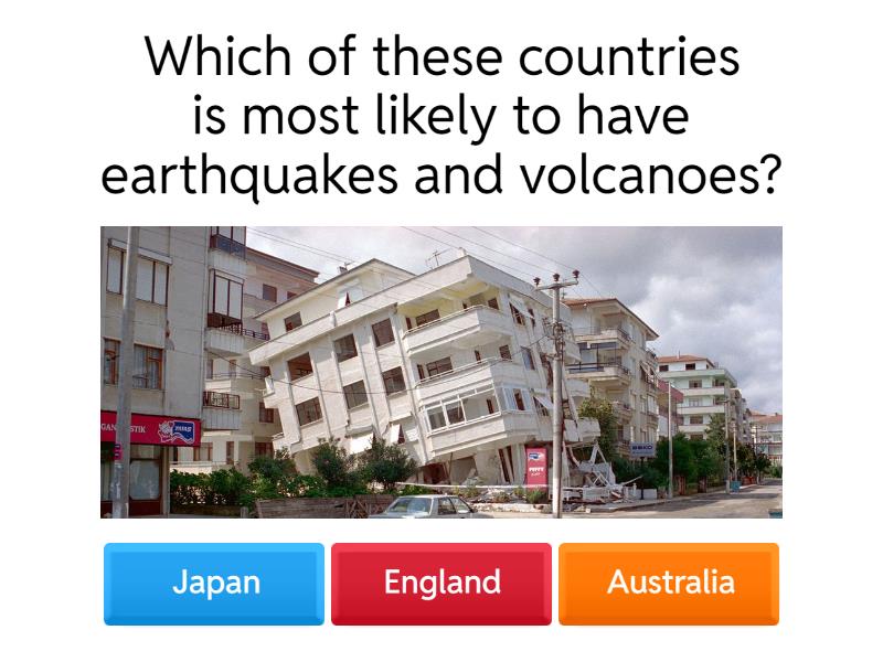 Grade 3 Unit 4: Earthquakes and Tsunamis - Quiz