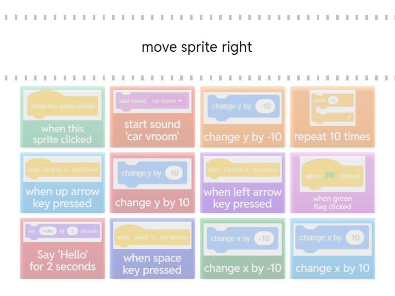 Starter : Scratch Command Blocks - Find the match