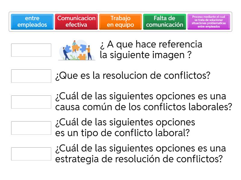 ACTIVIDAD RESOLUCION DE CONFLICTOS COINT SAS - Une las parejas