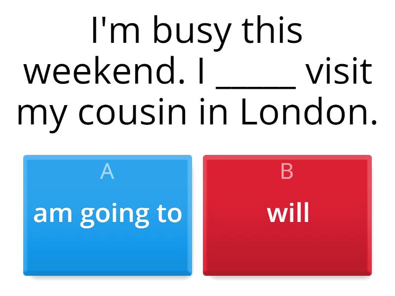 Evolve 4.1 - Grammar - Be Going To & Will for Predictions -Quiz ...