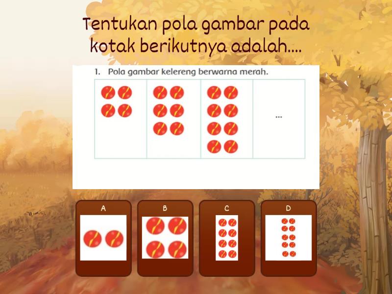 Soal kuis MTK pola Gambar - Quiz