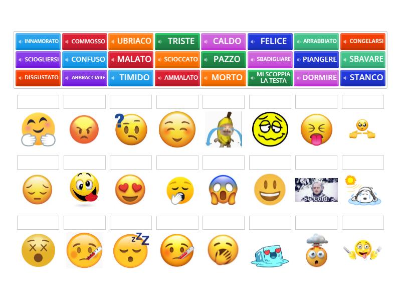 EMOJI IN ITALIANO - Match up