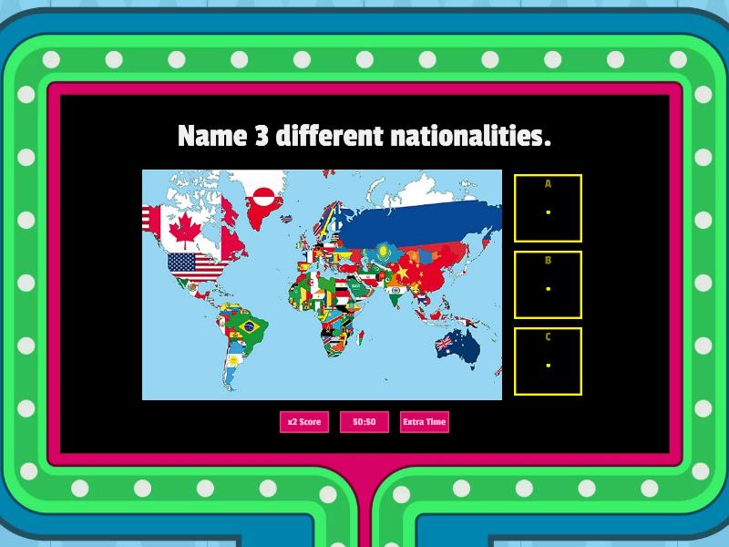 The 3 words game - Gameshow quiz