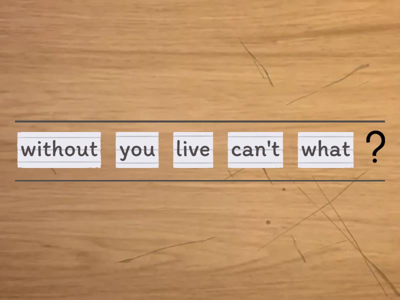 Jacob's questions - Unjumble